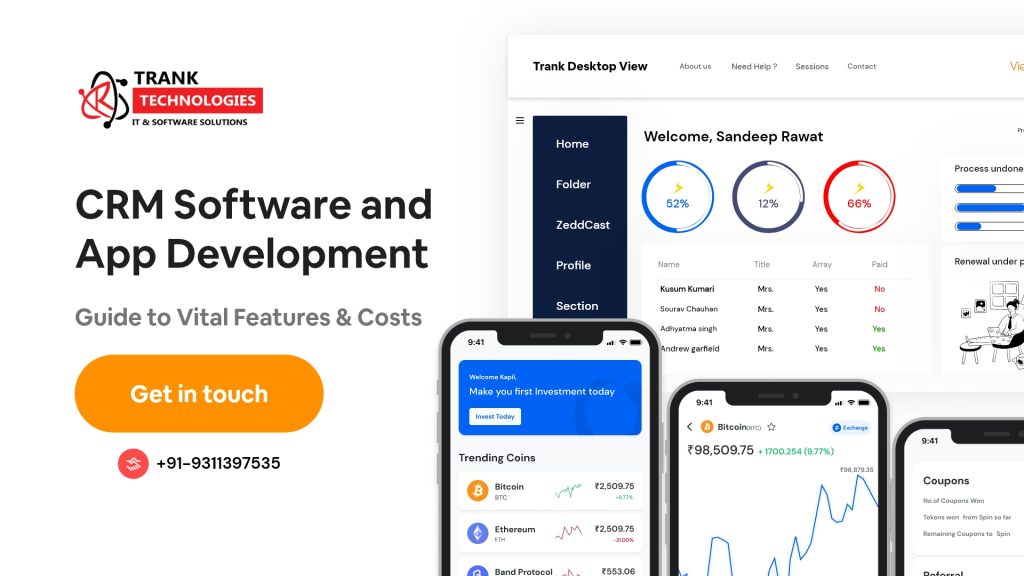 Cost of CRM Software and App Development Services
